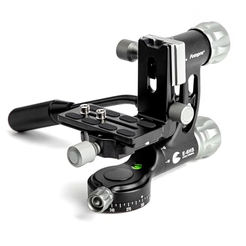 Fotopro E-6HS Gimbal Head, Aluminum Gimbal Tripod Head for ...