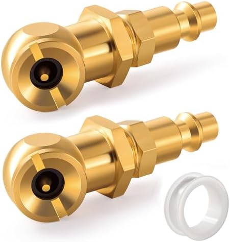 Kbrotech Portable Air Chucks,Brass Closed Ball Air Chuck with 1/4" NPT ...