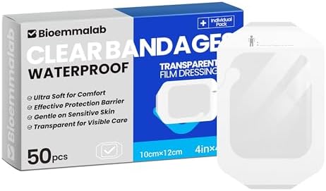 Amazon.com: Large Waterproof Bandages Clear Dressings Tattoo Tape ...