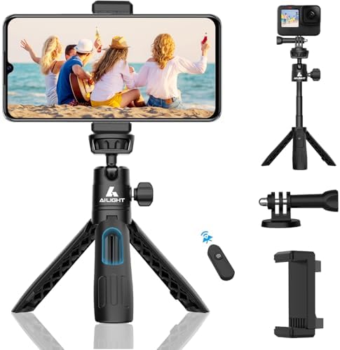 Amazon.com: Ailight 11.2" Mini Tripod for iPhone, Portable Extendable ...