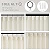 Amazon.com: Topfinel 108 Inch Pinch Pleated Linen Curtains 2 Panels ...