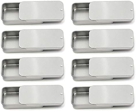 Amazon.com: SEHOI 30 Pack Silver Metal Tin Containers, Rectangular ...