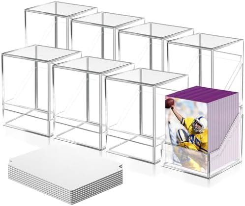 Amazon.com: 8 Pack Card Deck Cases for Trading Cards, Acrylic Card ...