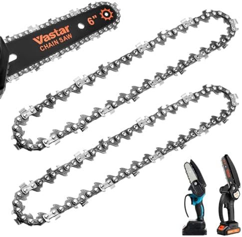 Amazon.com: Saker 6 Inch Mini Chainsaw Chain Replacement, 2 Pcs Chains ...