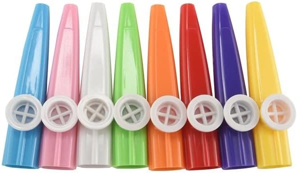 24 Pieces Plastic Kazoos Multi Colors Kazoo Musical Instruments Great ...