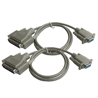 coolerguys RS232 DB9 hembra a RS232 DB25 macho de 30 pulgadas, paquete ...