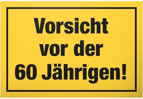 Amazon.de: DankeDir! Freilaufende 60 Jährige - Schild 30 x 20 cm ...