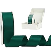 Amazon.com: HUIHUANG Dusty Sage Ribbon 1-1/2 inch Double-Faced Satin ...