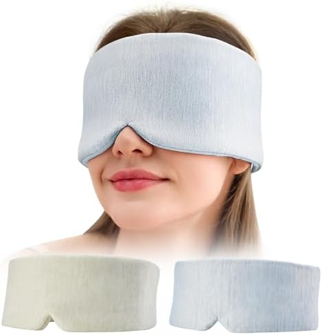 Amazon.com: PERBACT 2 Pack Sleep Masks, Cooling Fabric Soothing ...