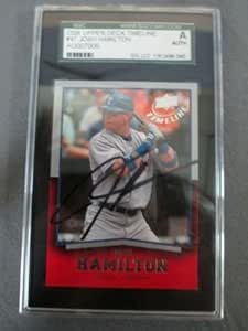 2008 Upper Deck Timeline Signed Josh Hamilton Slab Card Authenticated ...