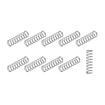 METALLIXITY Compression Springs (0.3x3mm OD,10mm Free Length) 20Pcs ...