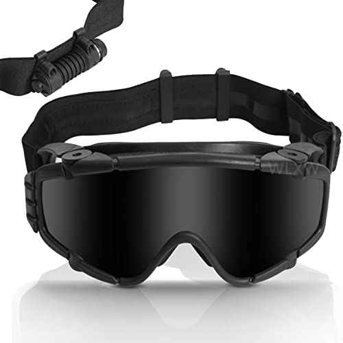 WLXW Airsoft Anti-Fog Goggles with Fan Anti-Dust Adjustable Outdoor ...