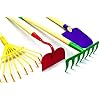 Amazon.com: JustForKids Kids Garden Tool Set Toy, Rake, Spade, Hoe and ...