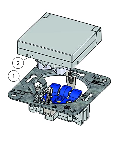 OPUS 55 Protective Contact Socket Premium with Hinged Lid Colour Polar ...