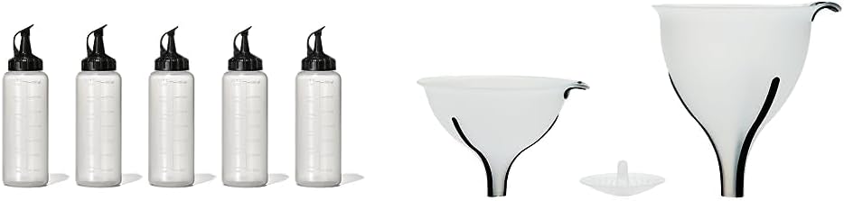 Amazon.com: OXO Good Grips Chef's Squeeze Bottles (5-Pack) and Funnel ...