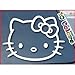 Amazon.com: Window Vinyl Decal Sticker Hello Kitty Car Sticker (4 ...