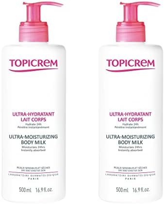 Amazon.com : Topicrem Ultra-Moisturizing Body Milk 2 x 500ml : Beauty ...