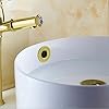 Dakexiong 2 Pcs Brushed Brass Sink Overflow Ring, Brushed Nickel Bath ...