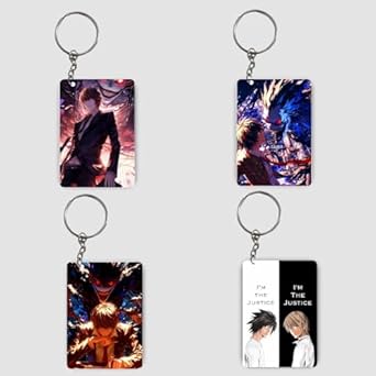 KRAFTiiX Death Note Keychain | Double-Sided Acrylic Keychains | Durable ...