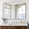 Amazon.com: COFENY Black Bathroom Mirror, Black Rectangle Framed Mirror ...