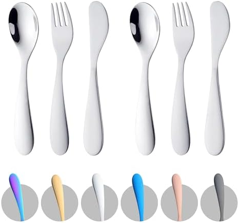 Amazon.com: Munchkin Polish Toddler Utensils, Includes Fork, Knife and ...