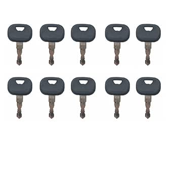 10 Pcs 606 Start Ignition Switch Key for Liebherr for John Deere Heavy ...