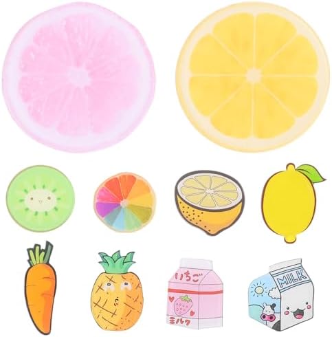Amazon.co.jp: Mobestech フルーツ形状の冷蔵庫用マグネット10個セット 漫画デザインの食品装飾マグネット 冷蔵庫やロッカー用の実用的な装飾品 やパーティ : ホーム＆キッチン