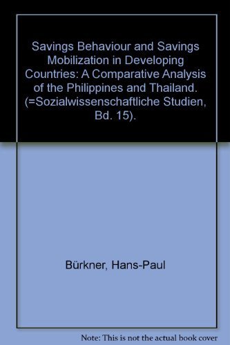 Savings behaviour and savings mobilization in developing countries: A ...