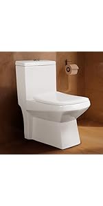 Hindware One-piece Flora Floor Mount Western Commode for Bathroom ...