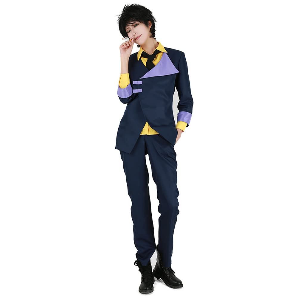 Amazon.com: miccostumes Men's Anime Costume Cosplay Uniform Set Blue ...