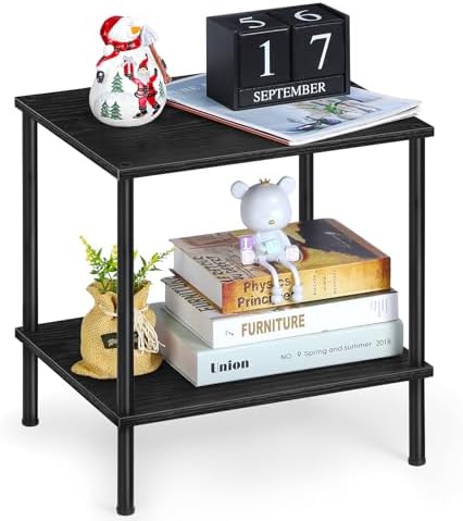 Amazon.com: melos 2 Tier Bookshelf, Classically Tall Bookcase Shelf ...