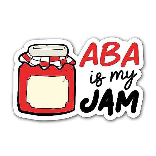 Amazon.com: Akira ABA Is My JAM Sticker, Aba Stickers, Behavior ...