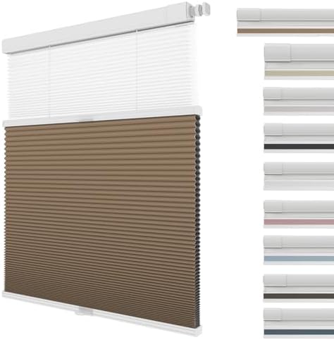 Amazon.com: Changshade Custom Day Night Cellular Shades No Drill No ...