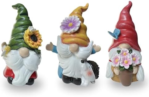 Amazon.com: TIANCENTRAL H Spring Gnome Decorations Flower Gnomes ...
