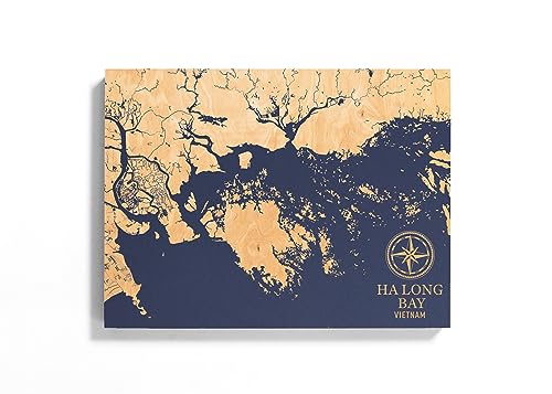 Amazon.com: Ha Long Bay, Vietnam Map : Home & Kitchen