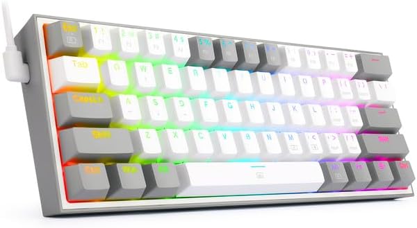 COMP-SA - Redragons 60% Wireless RGB Mechanical Keyboard 5.0 BT2.4 Ghz ...