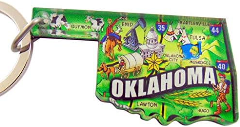 Amazon.com: State of Arizona Key Chain Acrylic Souvenir Keychain Retro ...