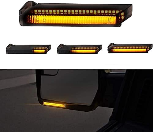 Amazon.com: Gempro Sequential Amber LED Side Mirror Turn Signal Lights ...