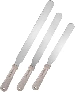 Amazon.com: Milisten 3pcs Wheat Straw Spatula Cake Cream Spatulas Cake ...