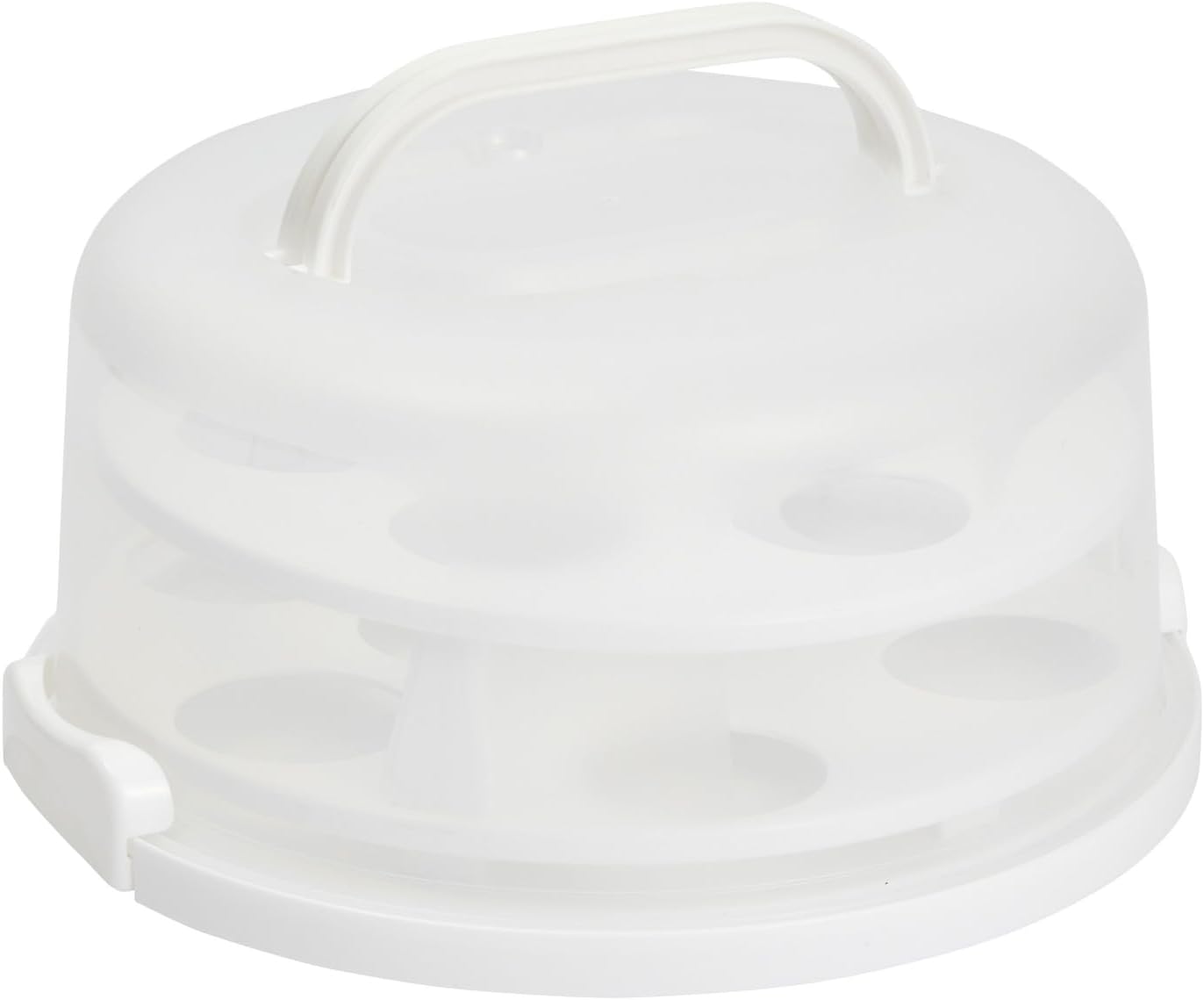 Amazon.com: Cake Cupcake Carrier with Lid and Handle + Cake Stand Plate ...