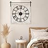 Amazon.com: Barn Door Clock – Charming Wash White Wood Color Wall Clock ...