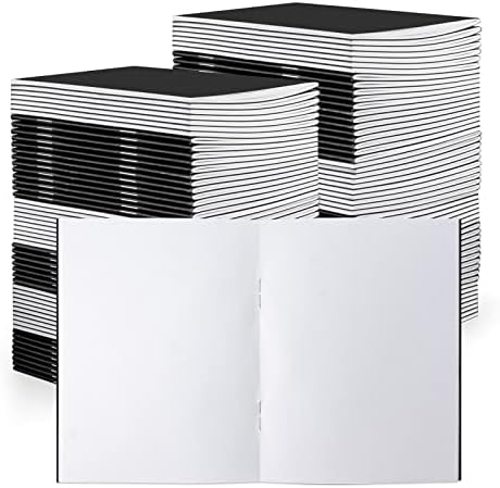 100 Pack Mini Kraft Paper Notebook Journal Blank Sketchbooks Notepad ...