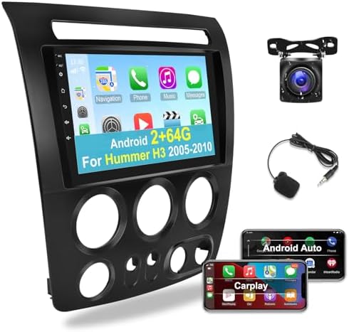 Amazon.com: [2+64G] Android 13 Car Radio for Hummer H3 2005-2010 ...