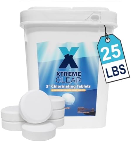 Amazon.com : C3… 50 lbs. 3" Stabilized Chlorine Tabs for Swimming Pools ...