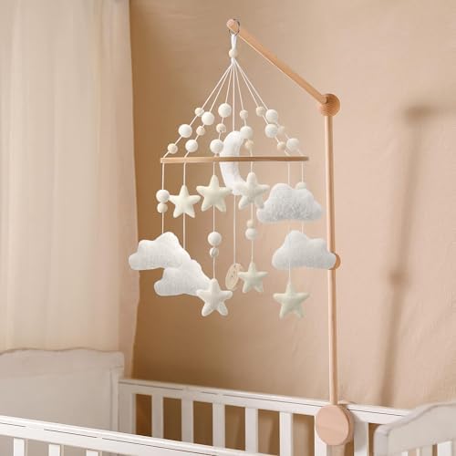 Amazon.com : Cloud Mobile for Crib - A Gender Neutral Cloud Crib Mobile ...