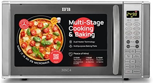 LG 32 L Convection Microwave Oven (MC3286BRUM, Black, Auto Cook Menu ...