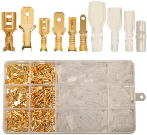 Feggizuli 480pcs 2.8mm 4.8mm 6.3mm Male and Female Spade Connectors Kit ...