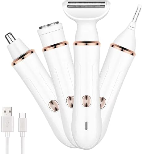 Amazon.com: 4 in 1 Electric Lady Shaver，Electric Lady Shaver Cordless ...