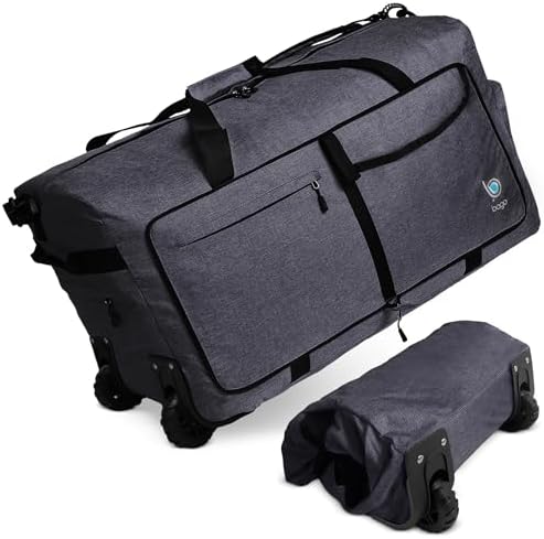 Amazon.com | Bago Rolling Duffle Bag with Wheels - 31" 120L Foldable Weekender Bag, Waterproof ...