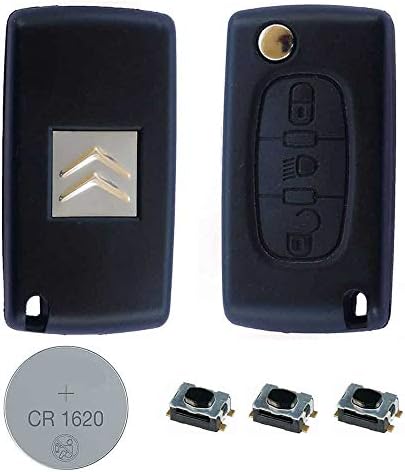 RKFUK® DIY Repair Kit 3 Button Remote Car Key Fob Case CE0523 with Flip ...